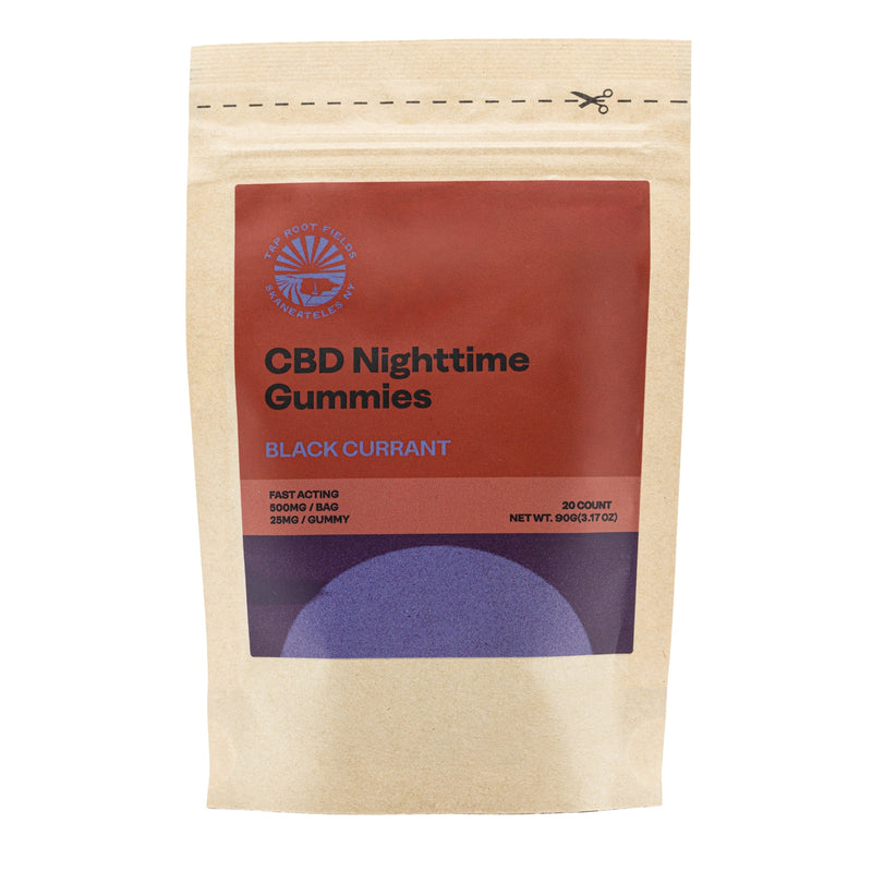 CBD Nighttime Gummies - Black Currant – Tap Root Fields